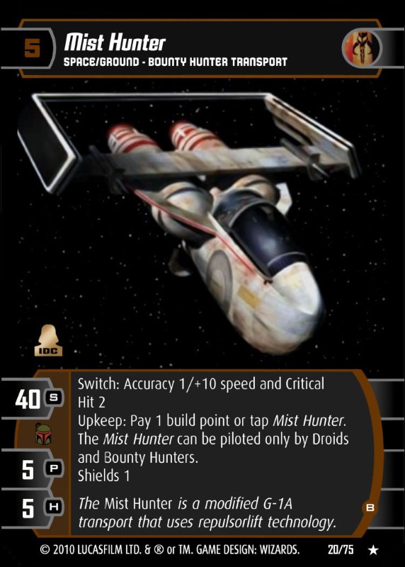 Mist Hunter (A) Card - Star Wars Trading Card Game